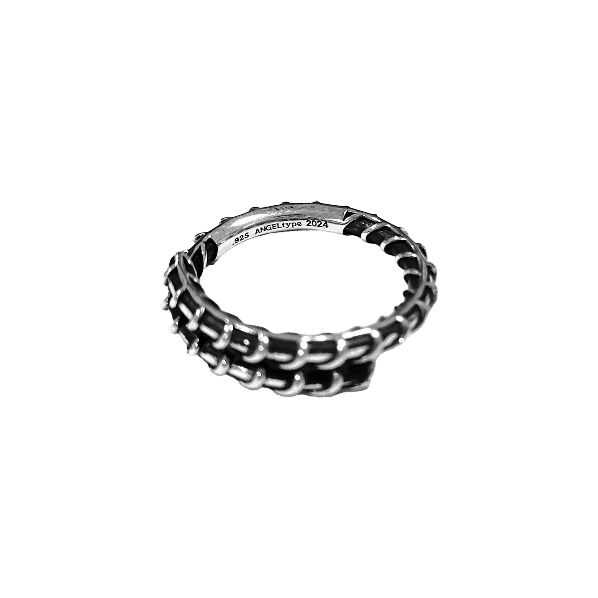 Rebar Ring – .925 Sterling Silver Construction Motif | ANGELtype® LA ...